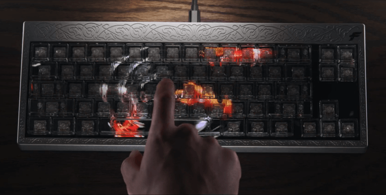 Este es el increíble "Finalmouse Centerpiece", el teclado con su propia ...